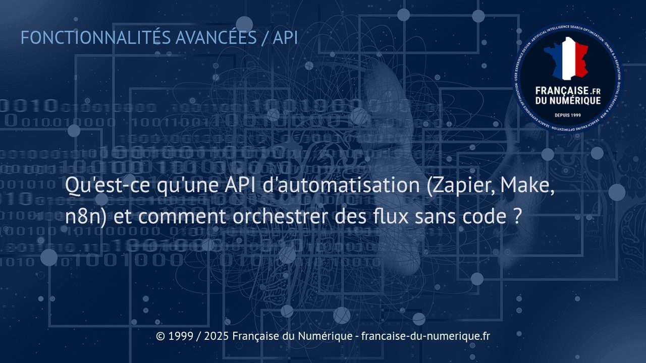 Qu'est-ce qu'une API d'automatisation (Zapier, Make, n8n) et comment orchestrer des flux sans ...